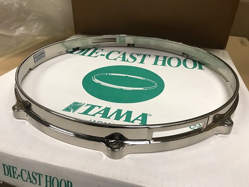 Tama 13 in. 8 Ear Brushed Nickel Die-Cast Snare Side Hoop MIJ | Reverb
