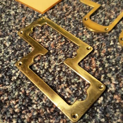Brass Yamaha and Precision Bass (style) pickup rings | Reverb
