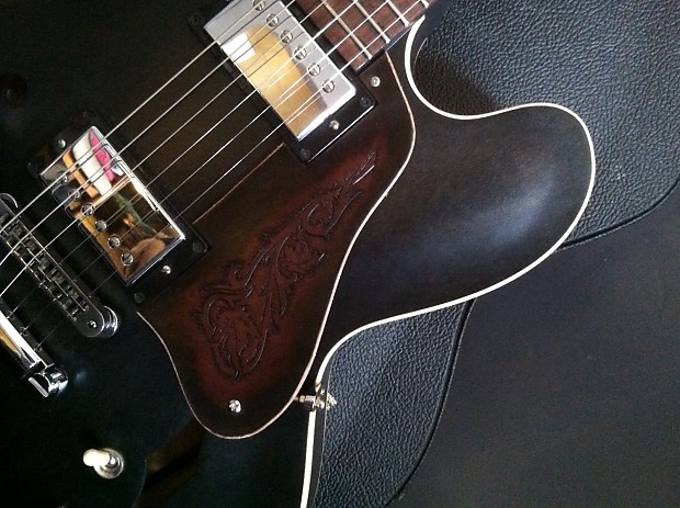 Tooled Leather Pickguard Gibson ES-335 Dot | Reverb