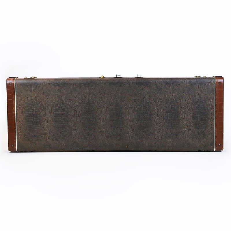1965 Mosrite Ventures Model Bass Case Brown Alligator | Reverb