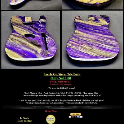 No brand USA made Telecaster body 2021 Custom paint job by | Reverb