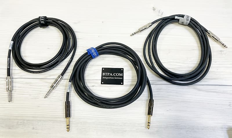 Best-Tronics Pro Audio Balanced 1/4" TRS 3 Pack Bundle | Reverb