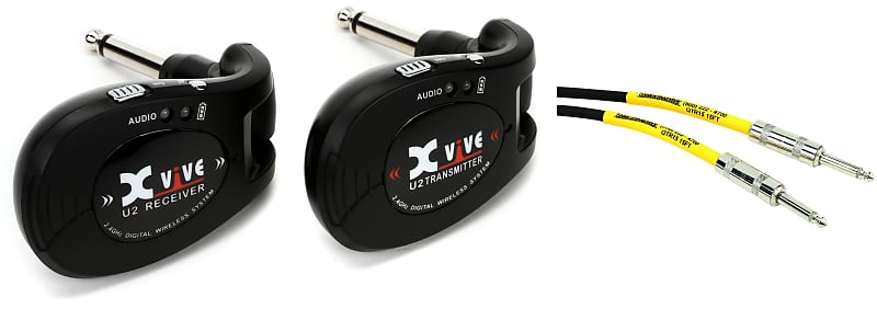 Xvive U2 Digital Wireless Guitar System - Black Bundle with | Reverb
