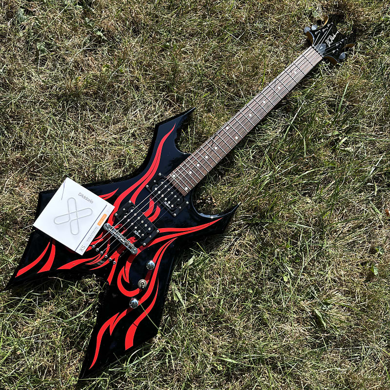 B.C. Rich Kerry King Warlock 1990's - Black / Red | Reverb