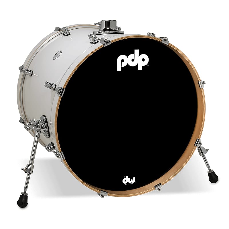 PDP PDCM1822KKPW Concept Maple Lacquer 18" x 22" Bass Drum - | Reverb