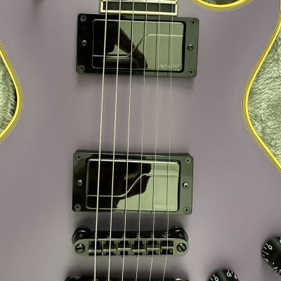 2021 ESP Eclipse CTM I FT Reversed Flag Inlays - Purple Satin | Reverb