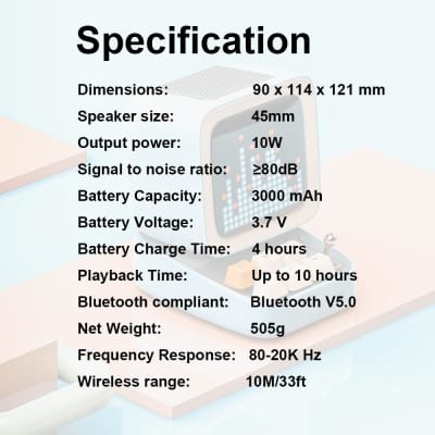 divoom ditoo - China / Red / Speaker | Reverb