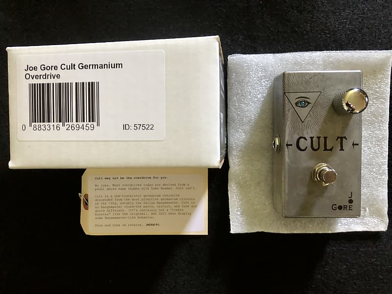 Joe Gore Cult Germanium Overdrive/Boost 2022 Fuzz Distortion | Reverb