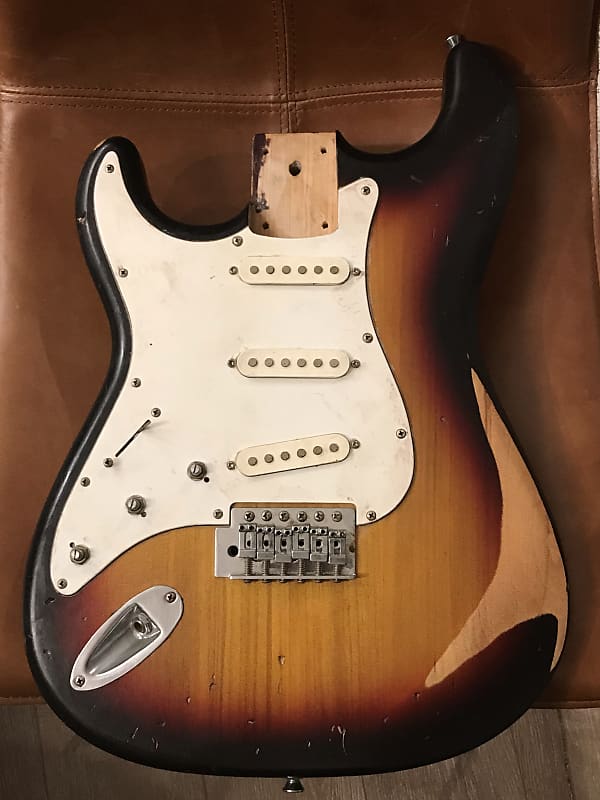 Loaded Strat Body only LH lefty left handed Sunburst | Reverb Canada