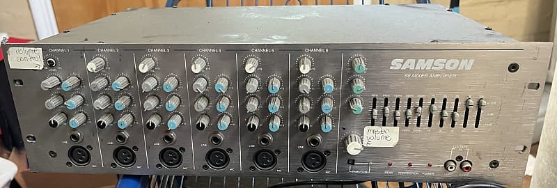Samson S6 mixer amplifier 1980’s - Black | Reverb