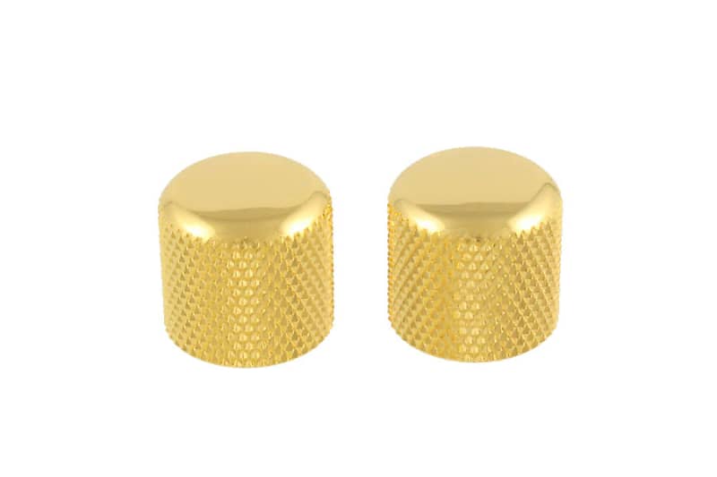 Push-On Metal Dome Knobs Gold | Reverb