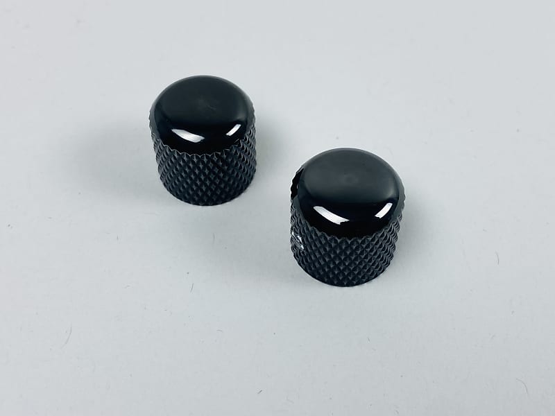 Jackson/Charvel Dome Knobs, Strip Mining, Black 80s | Reverb