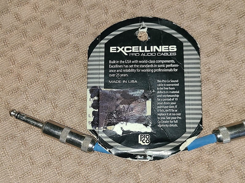 Excellines Cable Black | Reverb