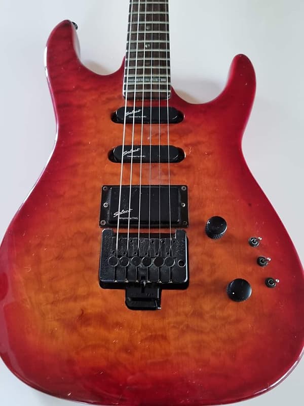 Hohner Professional ST Custom 1991 - Cherry Red Sunburst Body | Reverb