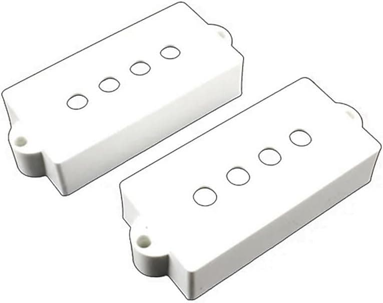 Allparts PC-0951-025 Pickup Cover Set for P Bass White | Reverb