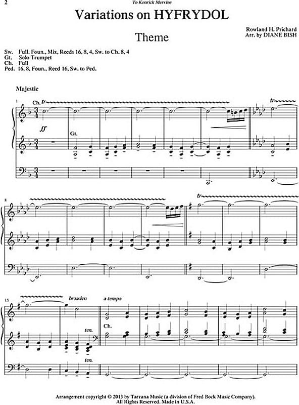 Variations on Hyfrydol | Reverb