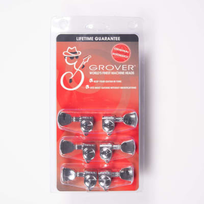 Grover Chrome Keystone Button Rotomatic Tuners For | Reverb