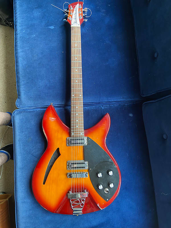 Rickenbacker Copy 330 Fireglo 1990's - Red/orange sunburst | Reverb