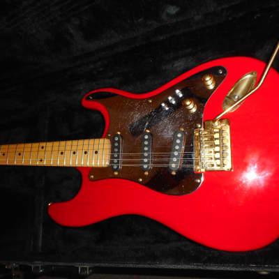 Schecter ST-1 Dream Machine 1983- Trans Red w/matching | Reverb