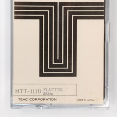 CASSETTE TEST TAPE TEAC MTT-111D FLUTTER 3KHz 1980s | Reverb