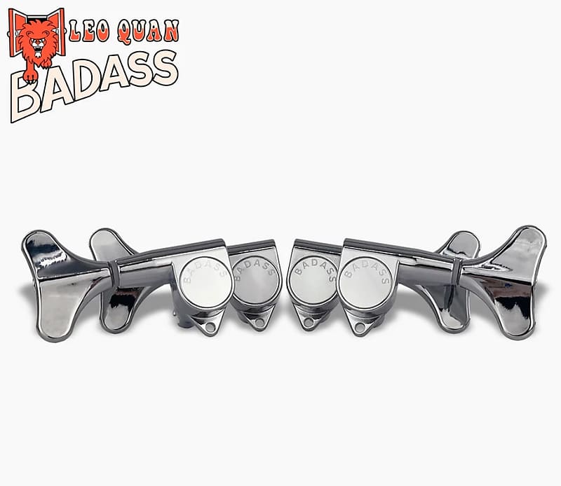 (4) Leo Quan® 2x2 Chrome Badass SGT Sealed Bass Guitar Tuners | Reverb (4) Leo Quan® 2x2 Chrome Badass SGT Sealed Bass Guitar Tuners | Reverb