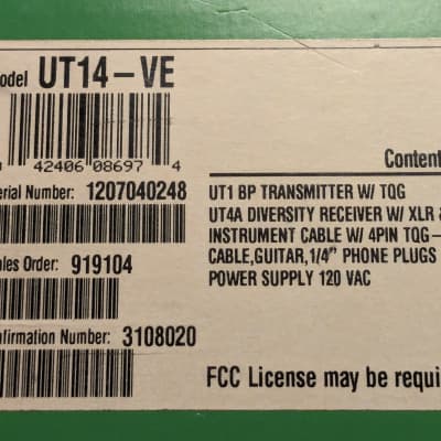 Shure UT14 - VE "The Guitarist" | Reverb