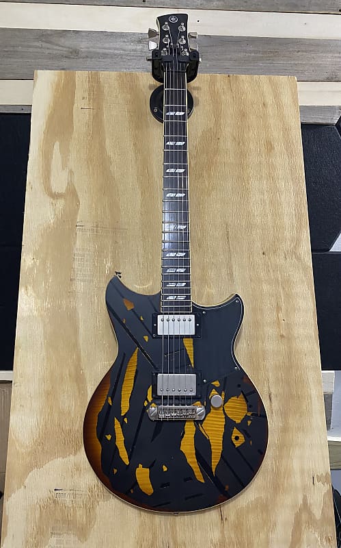 Yamaha Revstar RS620 Custom Stealth EVH flame sunburst burn | Reverb