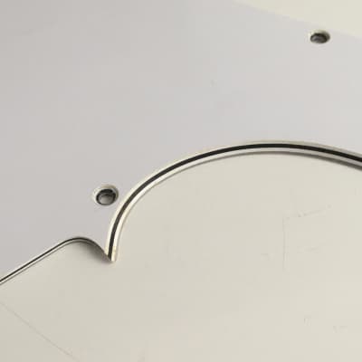 4-Ply Lefty White / Pearl Back Relic Esquire Pickguard | Reverb