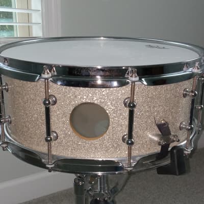 O.C.D.P 14x6 Vented Snare - 15 Ply - Silver Sparkle - U.S.A | Reverb