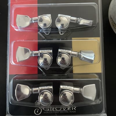 Grover 502CK Roto-Grip Locking Rotomatic Tuners - 3+3 Chrome | Reverb