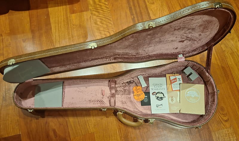 Gibson Brown/Pink Lifton Historic Reissue 5-Latch Hardshell | Reverb