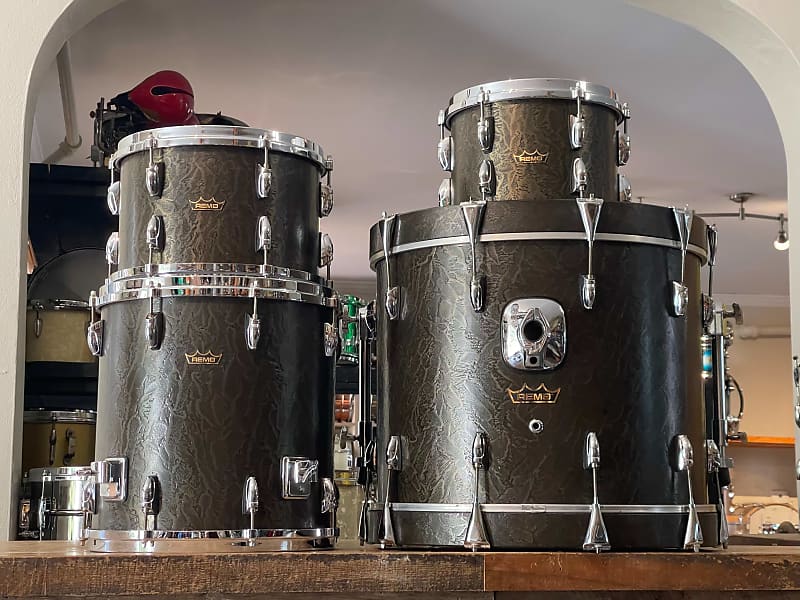 2005 Remo Gold Crown Metalized Bronze 'Fusion' Drum Set | Reverb