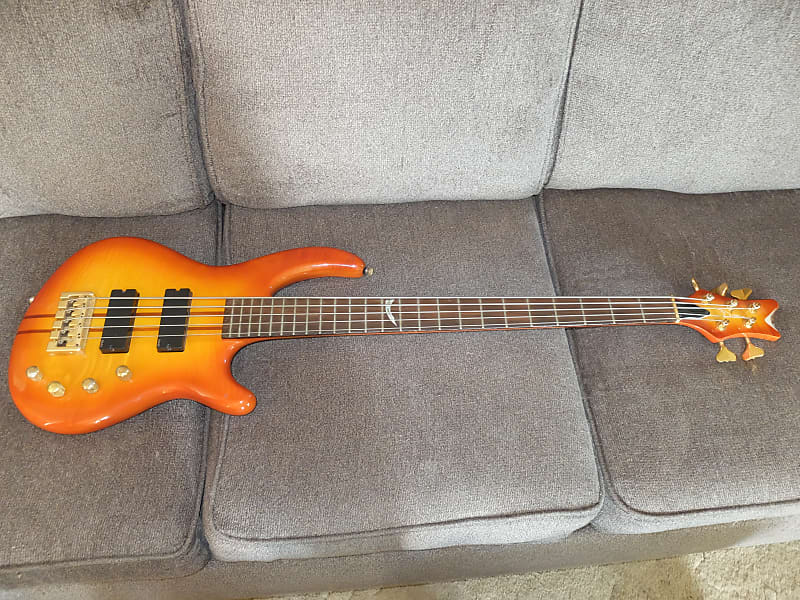 Dean European Custom Select 5 String Electric Bass Guitar | Reverb