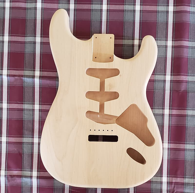 Woodtech Routing Paint grade Alder Stratocaster Body - | Reverb