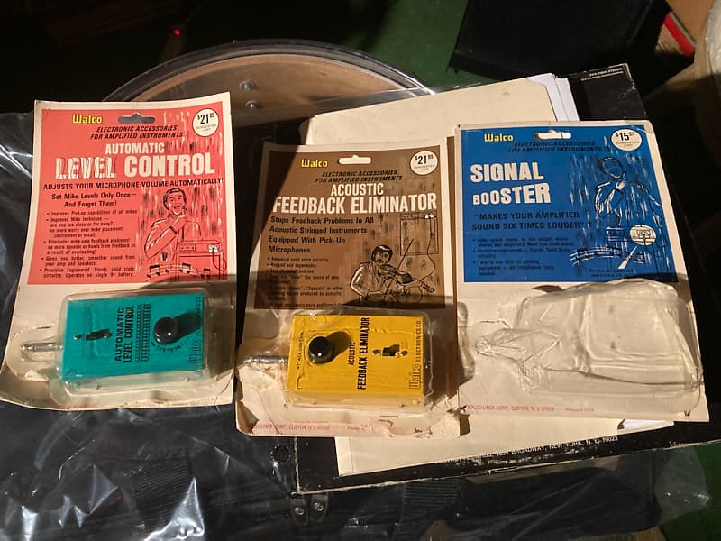 2 WALCO Vintage Guitar Effects Pedals - Automatic Level | Reverb