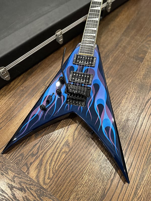 Jackson Select Series KV2 Left Handed - Blue Flame | Reverb