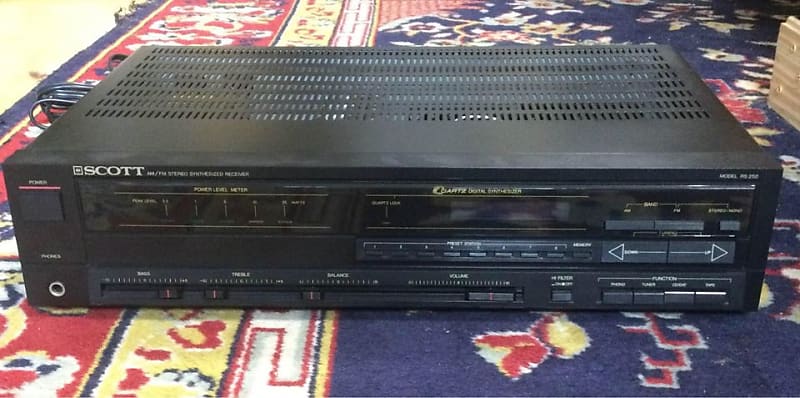 Scott RS-250 Stereo Receiver 1989 - Black metal | Reverb