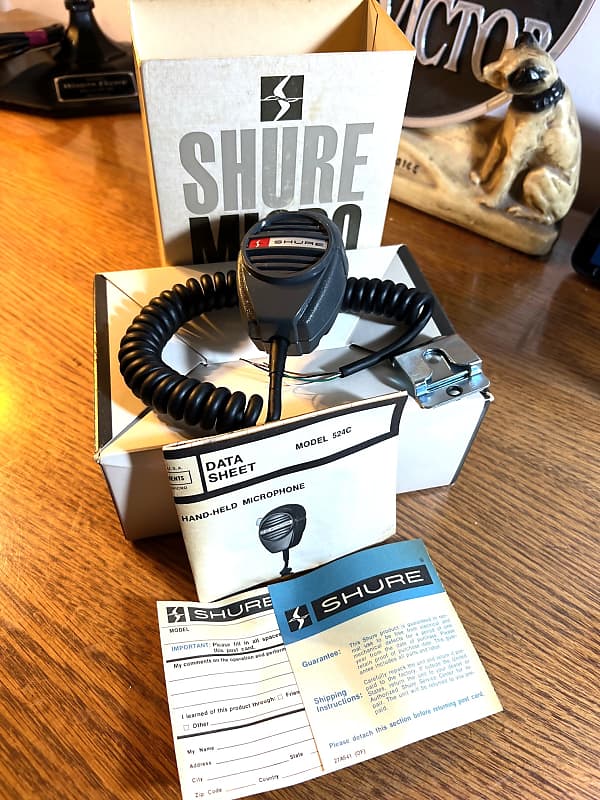 Vintage 1970's SHURE 524C Transistorized-Dynamic microphone, | Reverb