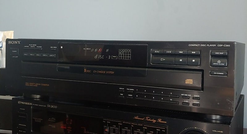 Sony CDP-C365 5 Disc Carousel CD Changer (No Remote) | Reverb