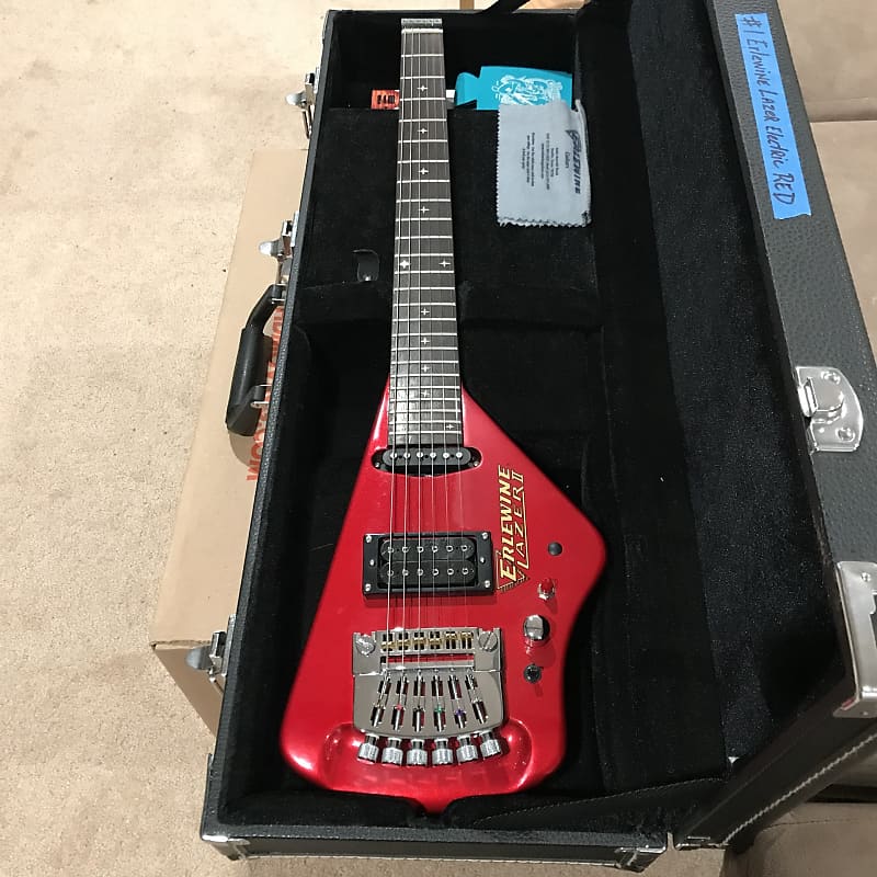 Erlewine Candy Apple Red Lazer II Headless Guitar | Reverb