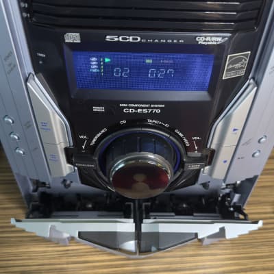Sharp CD-ES770 Mini Component System 5-CD Changer W/ Remote - | Reverb