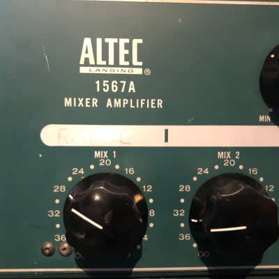 Altec 1567A Tube Preamp & Mixer 1960s - Green | Reverb