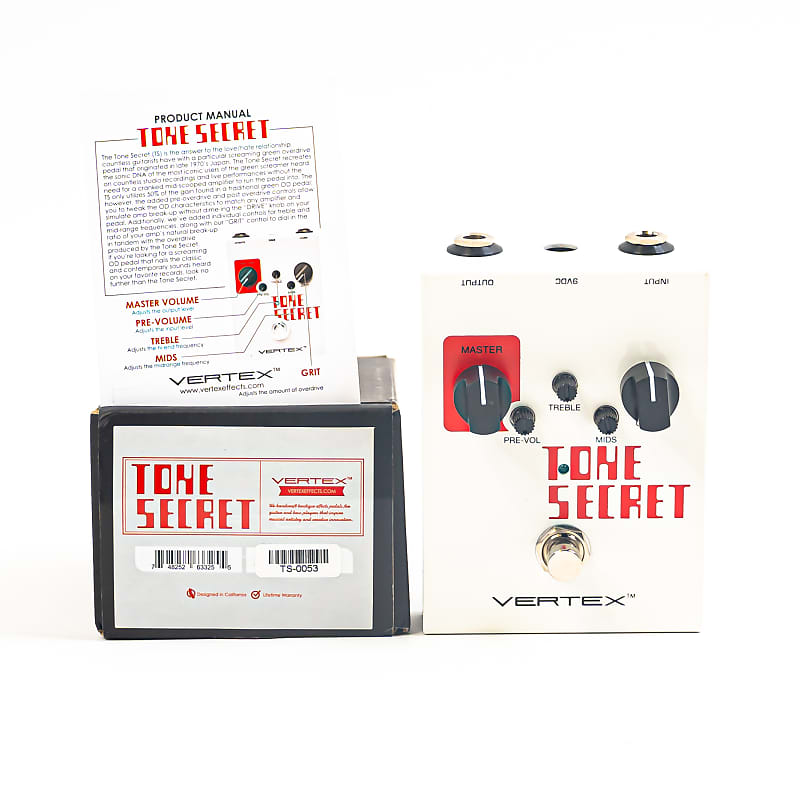 Vertex Effects Tone Secret Overdrive Pedal (Store Demo) – | Reverb