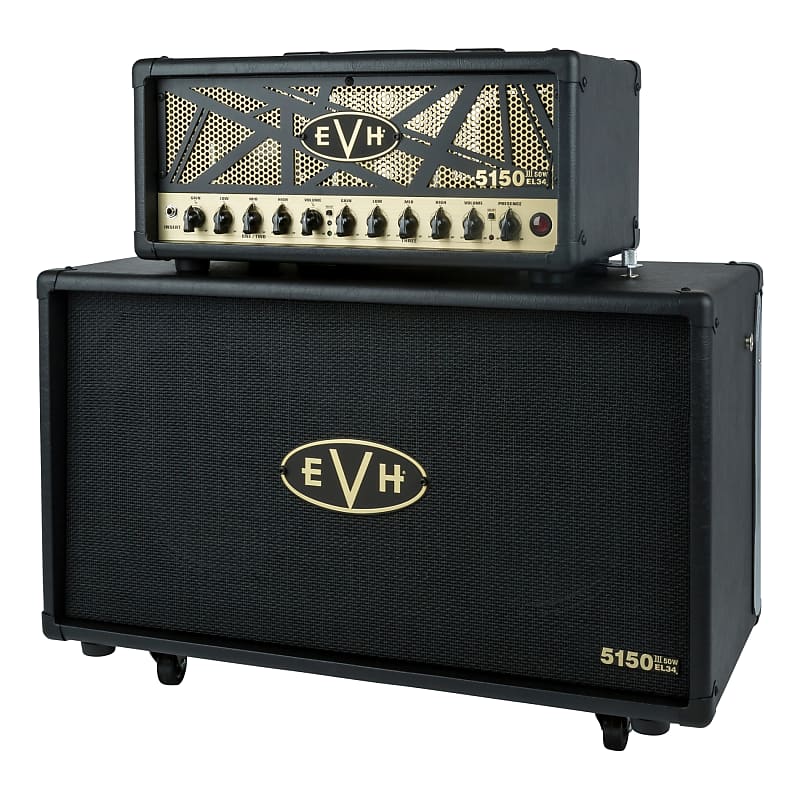 EVH 5150III 50W EL34 head and EL34 2x12 Cabinet amp stack | Reverb