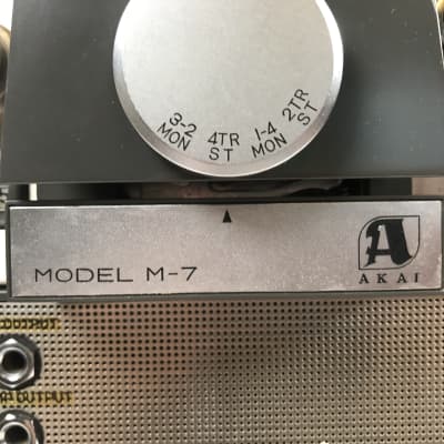 Vintage Akai M-7 M7 Stereo Reel to Reel Tape Deck | Reverb