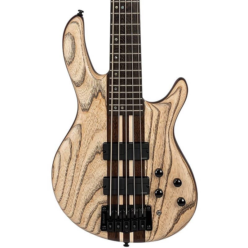 Cort A5 Ultra Ash 5-String Bass with Case, Etched Natural | Reverb