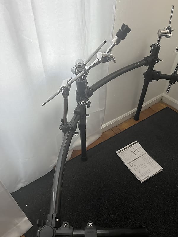 Roland TD 50 drum rack with cymbal booms, 3 Tom arms Chrome | Reverb