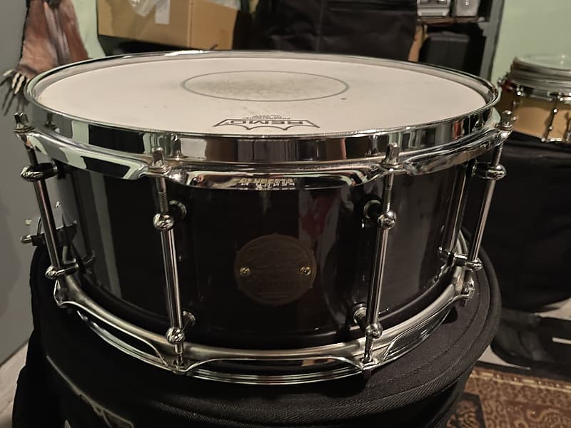 ddrum Dios snare drum, 5-1/2" x 14", Black Gloss Stain EXC, | Reverb