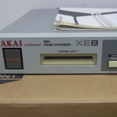 Akai XE8 drum midi drum expander module 1989 sand grey | Reverb Canada