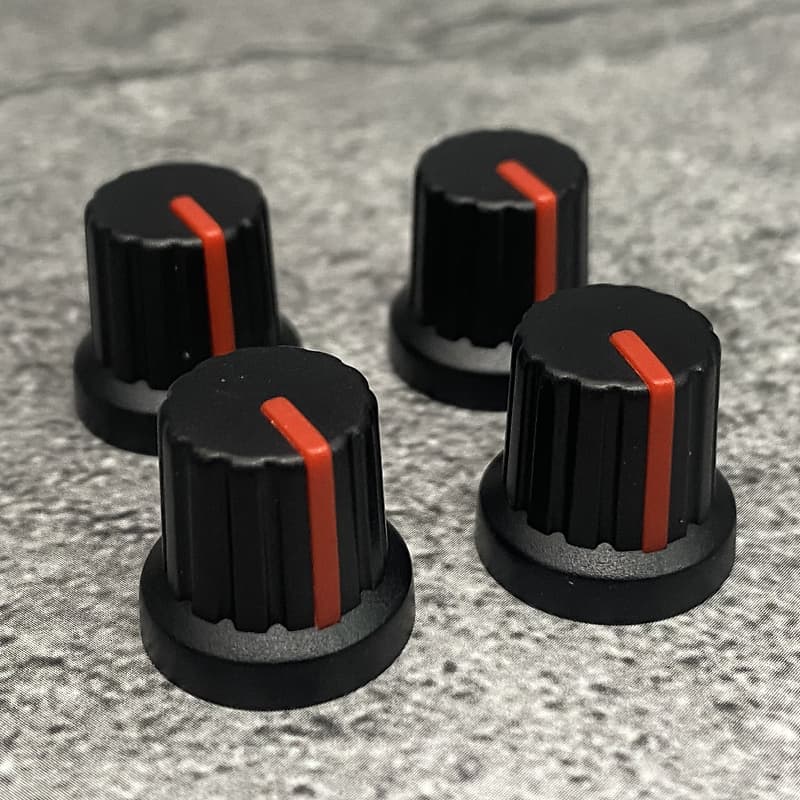4x Red Guitar Fx Effects Pedal Mixer Knobs Mixing Control | Reverb